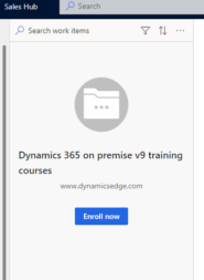 Dynamics 365 v9 On Premise Training - Dynamics Edge