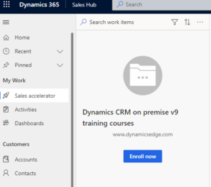 Dynamics CRM v9 On Premise Training - Dynamics Edge