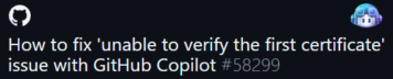 Copilot Unable to Verify the First Certificate - Dynamics Edge